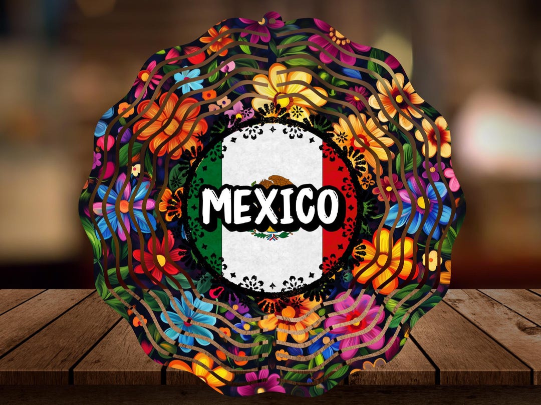 Mexico PNG Wind Spinner Sublimation Design, Instant Digital Download ...