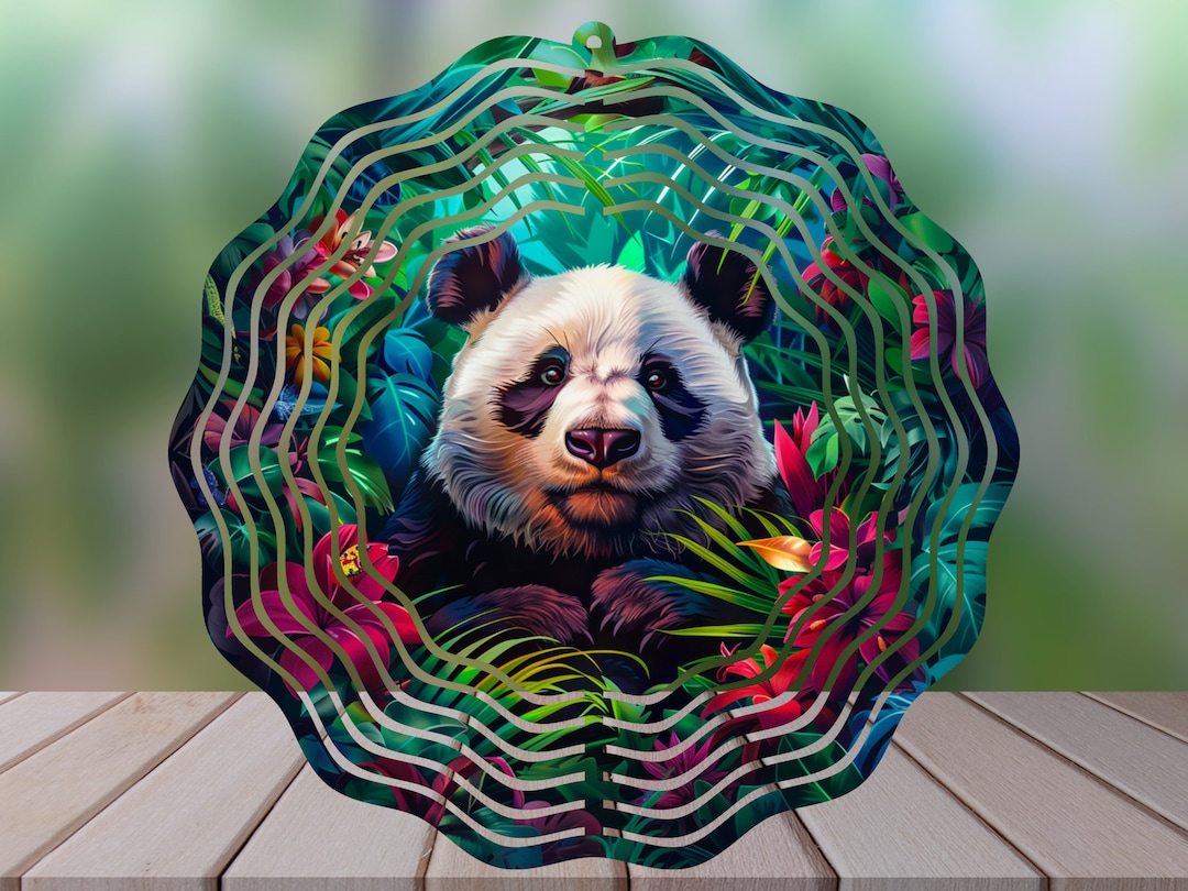 Panda Bear PNG Wind Spinner Sublimation Design, High Quality PNG for ...