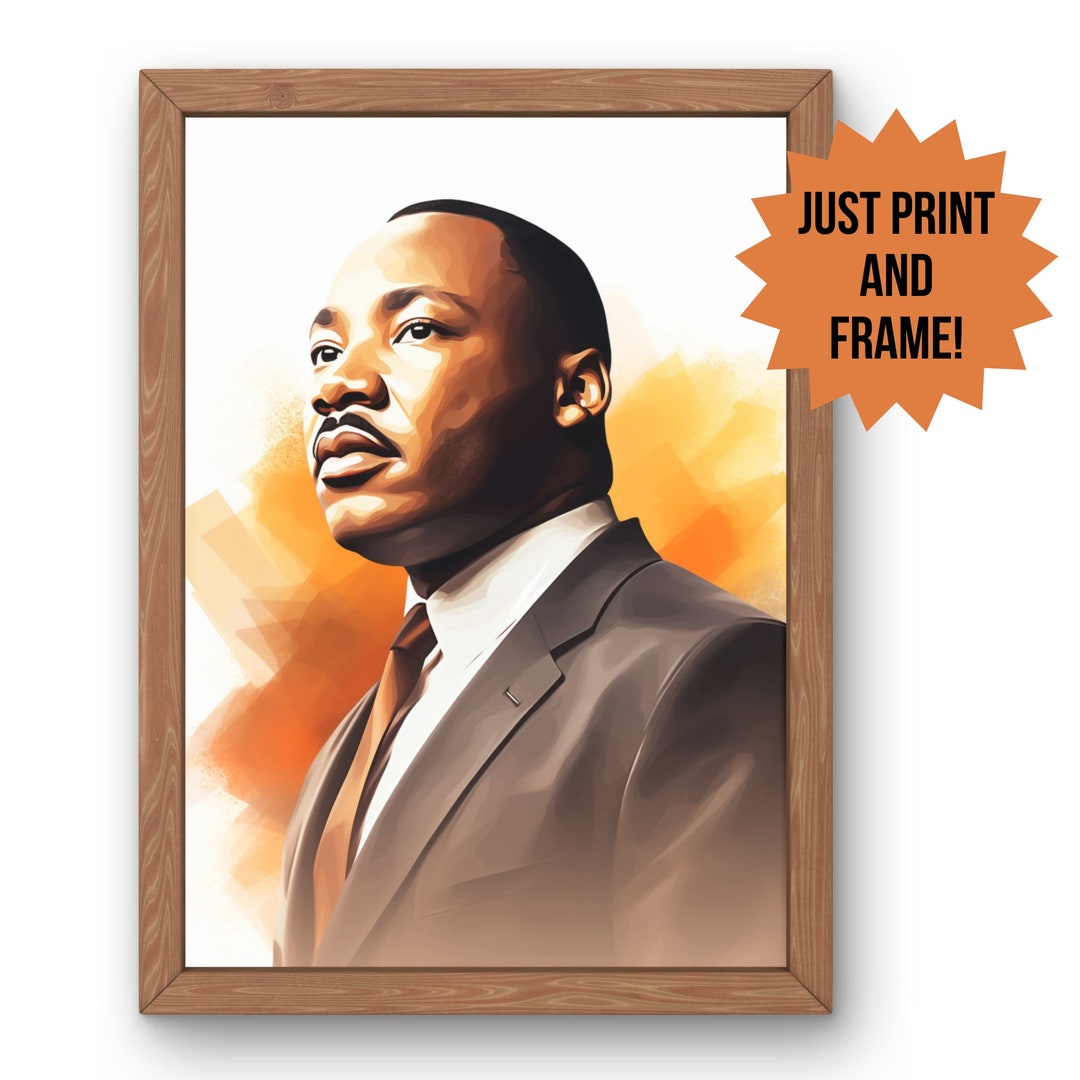 MLK Printable Martin Luther King Poster Wall Art Wall Decor Office Wall ...