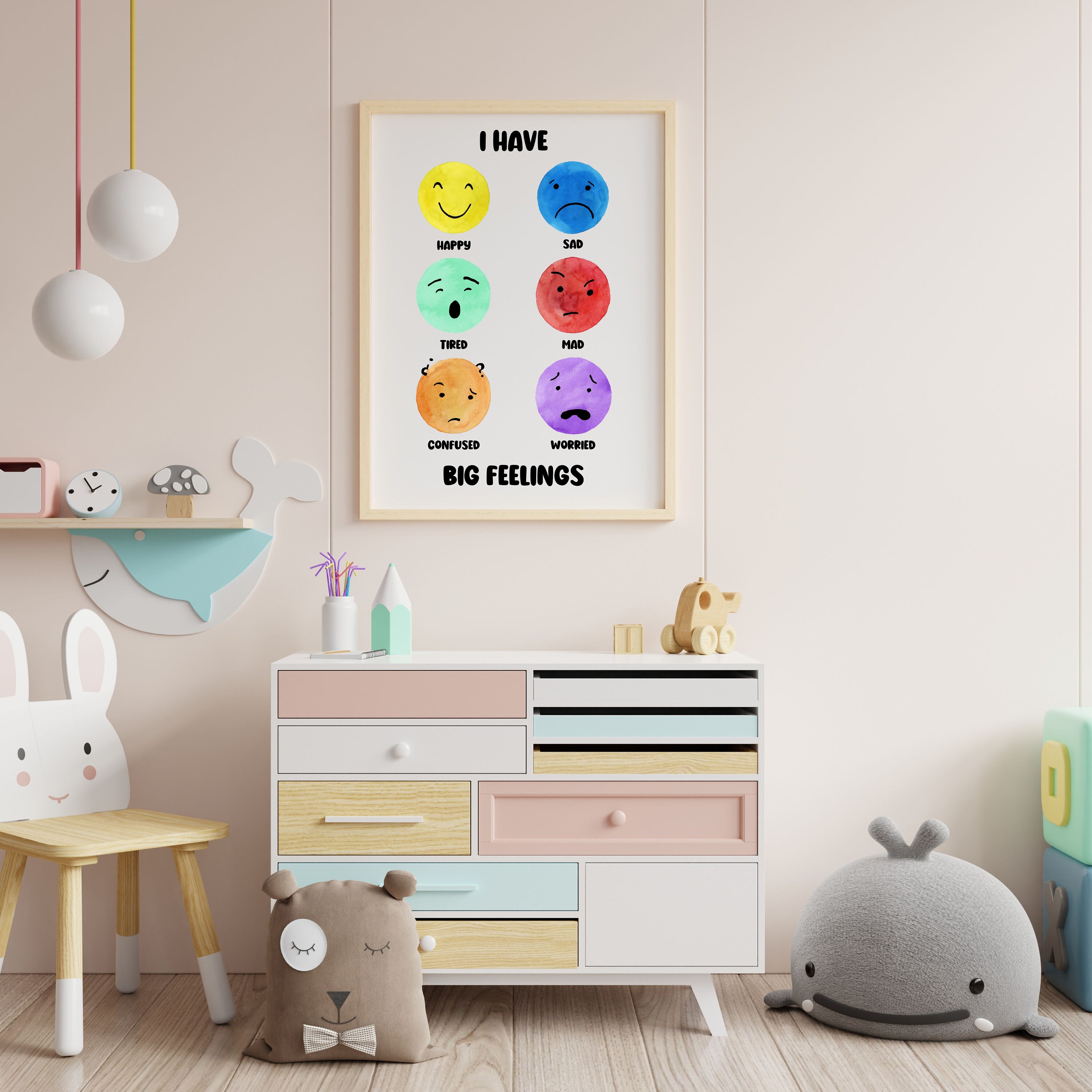 I Have Big Feelings, Homeschool Printables, Feelings Poster, Playroom ...