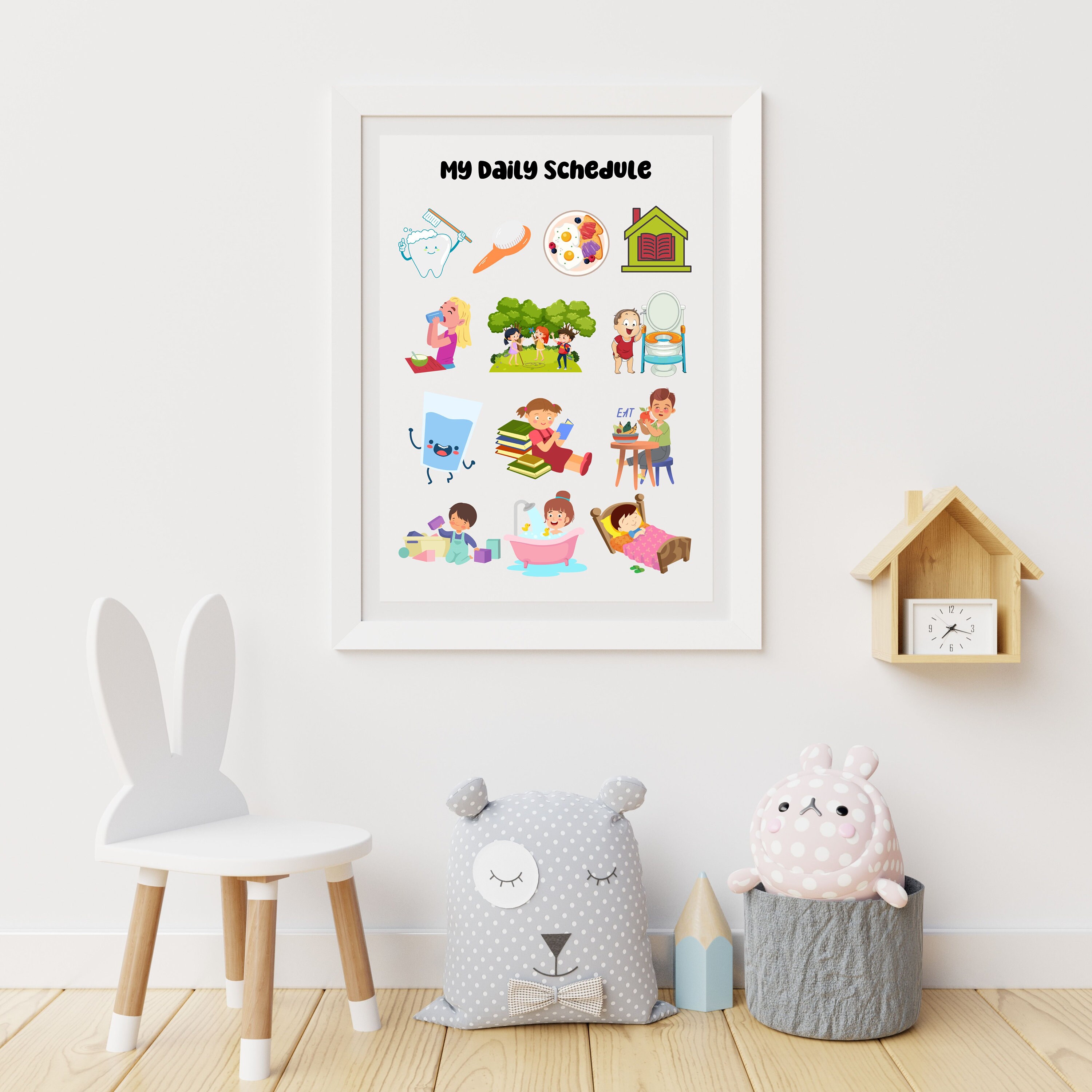 Toddler Routine, Daily Visible Schedule, Daily Visible Routine Chart ...