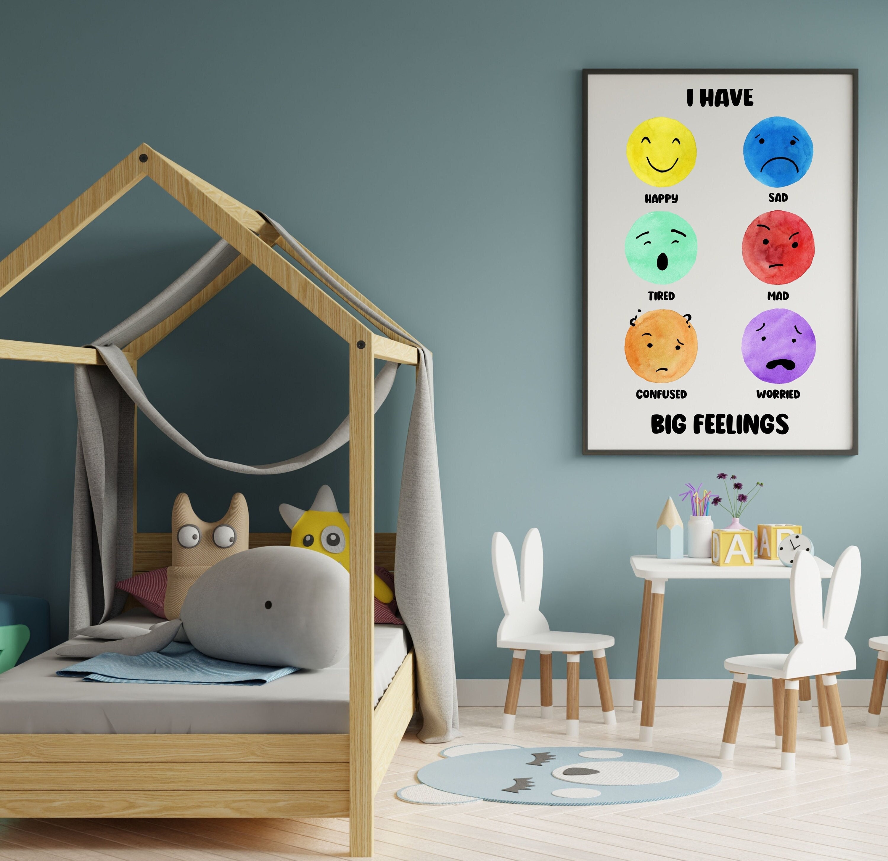 I Have Big Feelings, Homeschool Printables, Feelings Poster, Playroom ...