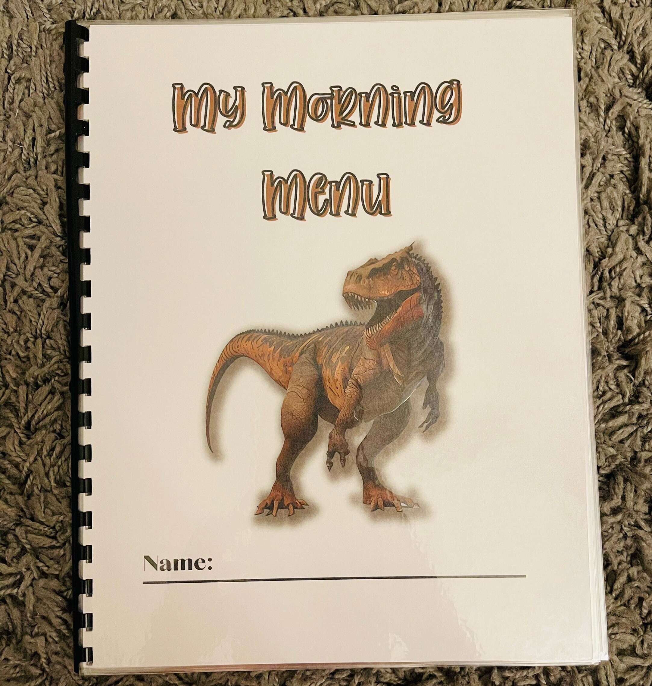 Morning Menu Book, Morning Menu, Morning Menu Homeschool, Toddler ...