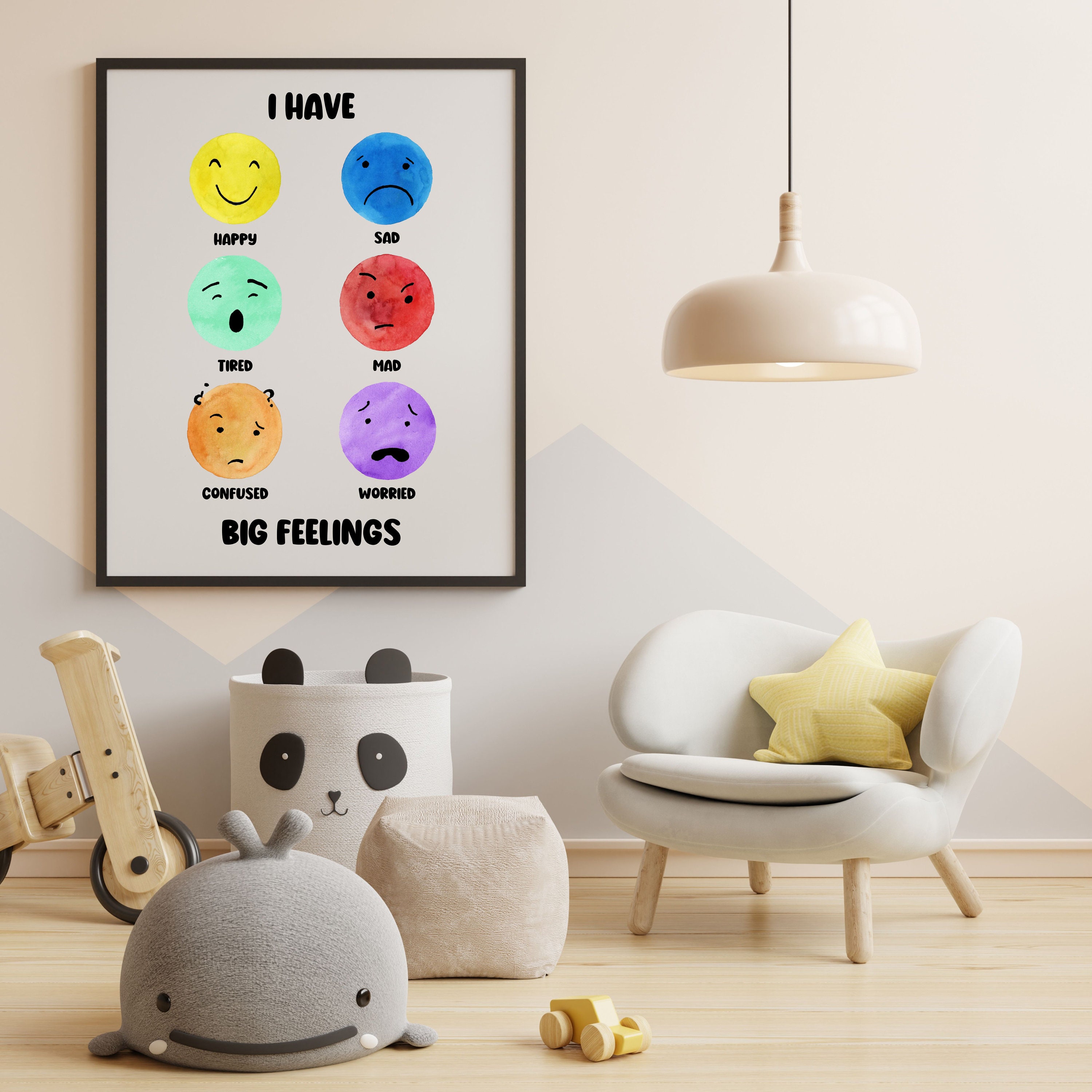 I Have Big Feelings, Homeschool Printables, Feelings Poster, Playroom ...