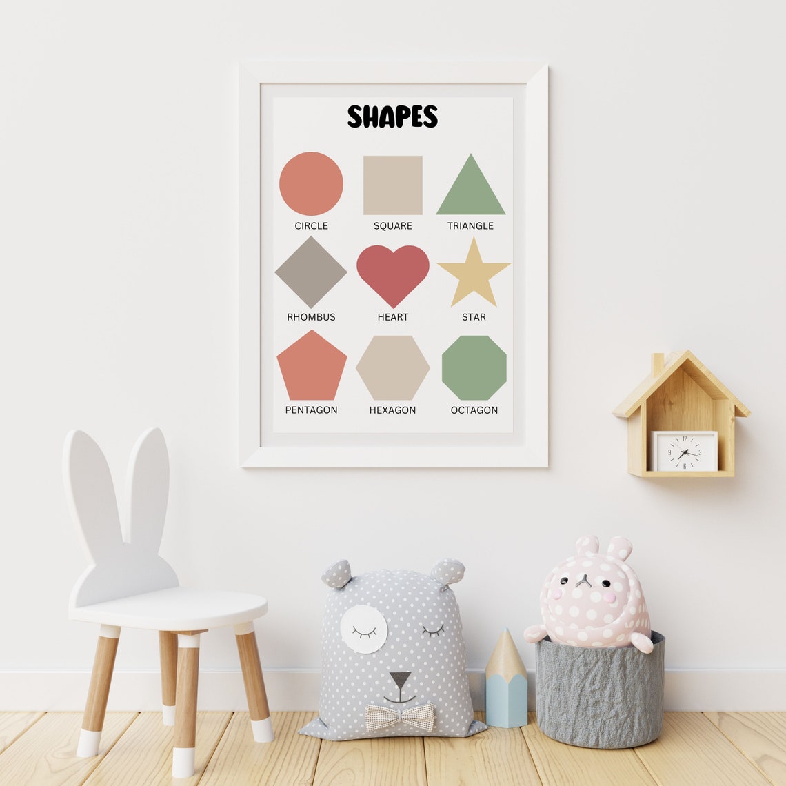 Set of Educational Posters, 6 Homeschool Prints, Montessori Classroom ...
