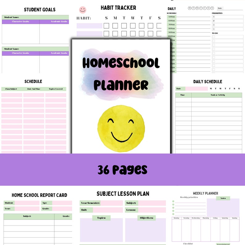 Homeschool Planner, Lesson Planner, Academic Planner, Homeschool ...