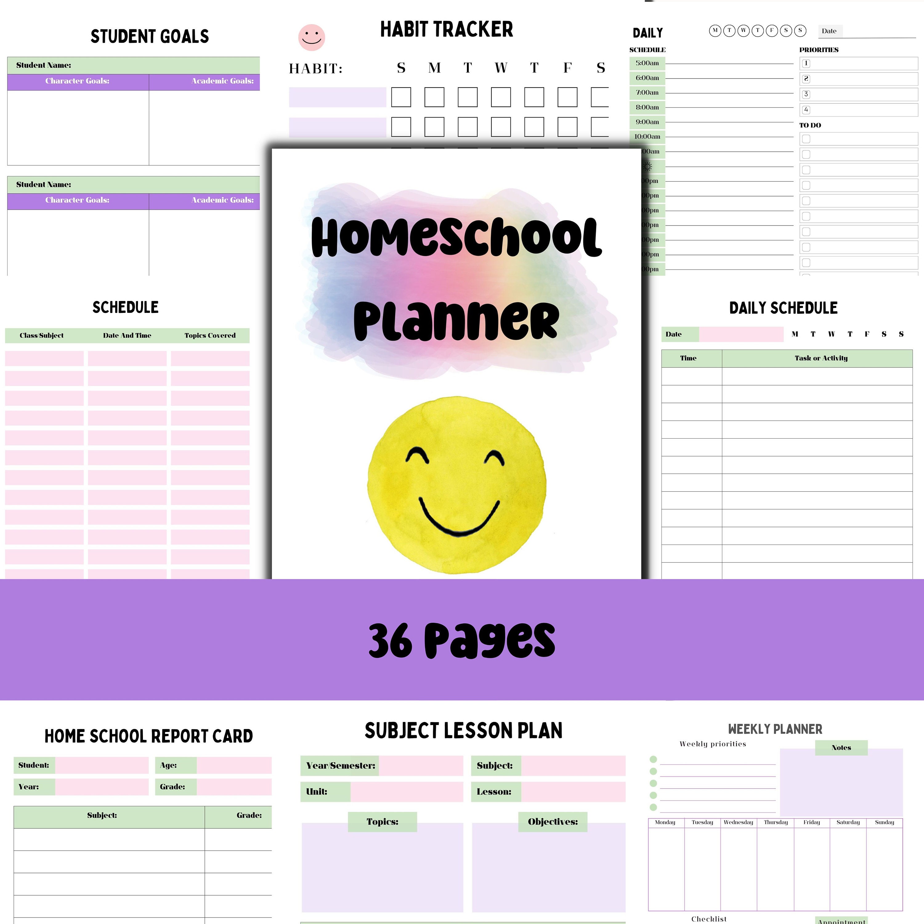 Homeschool Planner, Lesson Planner, Academic Planner, Homeschool ...