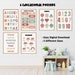 Set of Educational Posters, 6 Homeschool Prints, Montessori Classroom ...