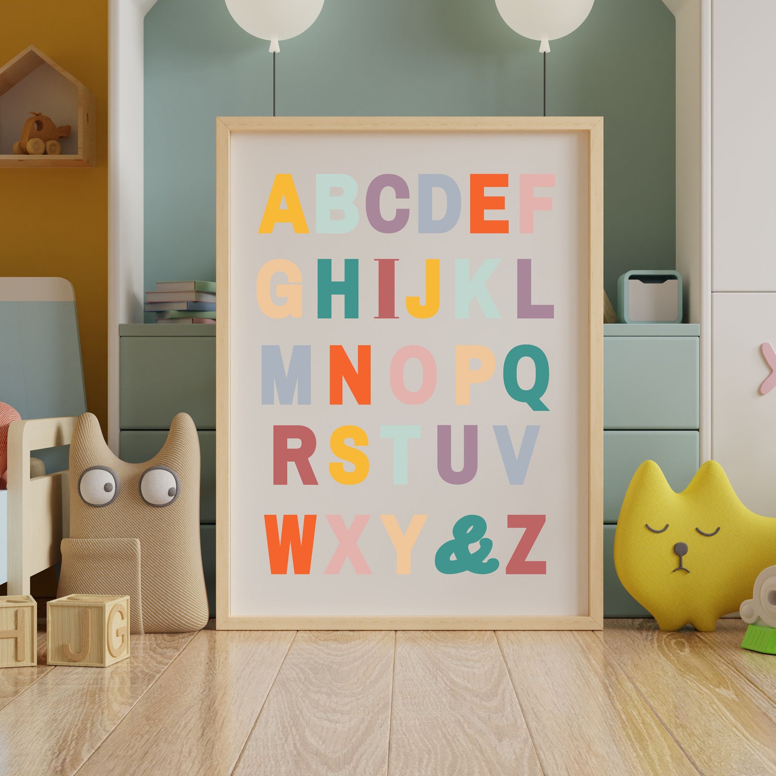 Kids Wall Art, Children's Wall Art, Nursery Set of 6 Prints ...