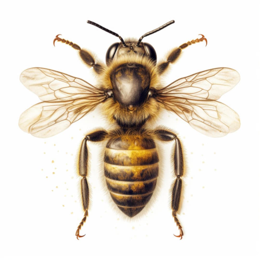 Scientific Illustration of a Bee - Etsy