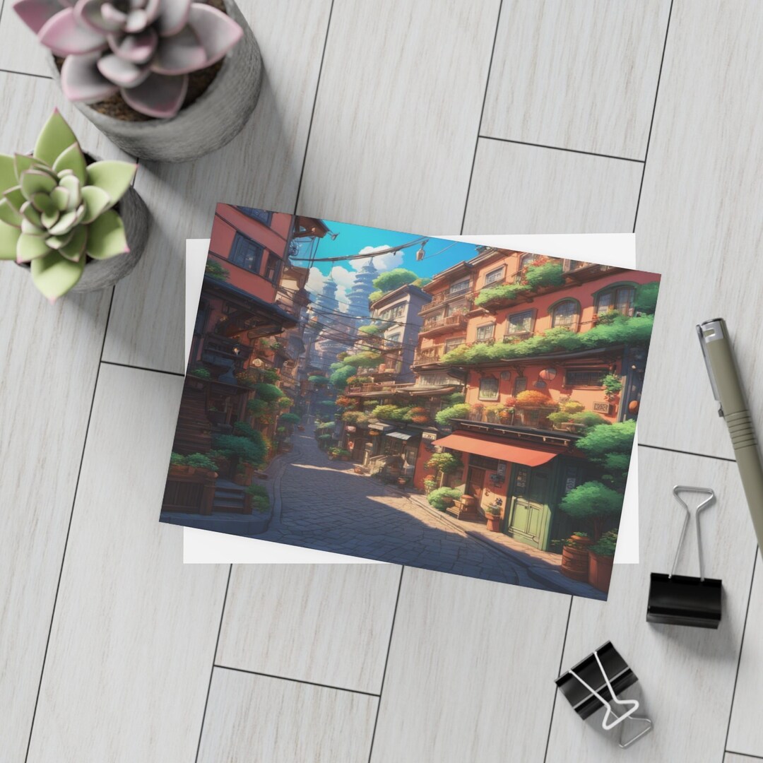 Bustling City Studio Ghibli Inspired Design Bundle of 10 - Etsy