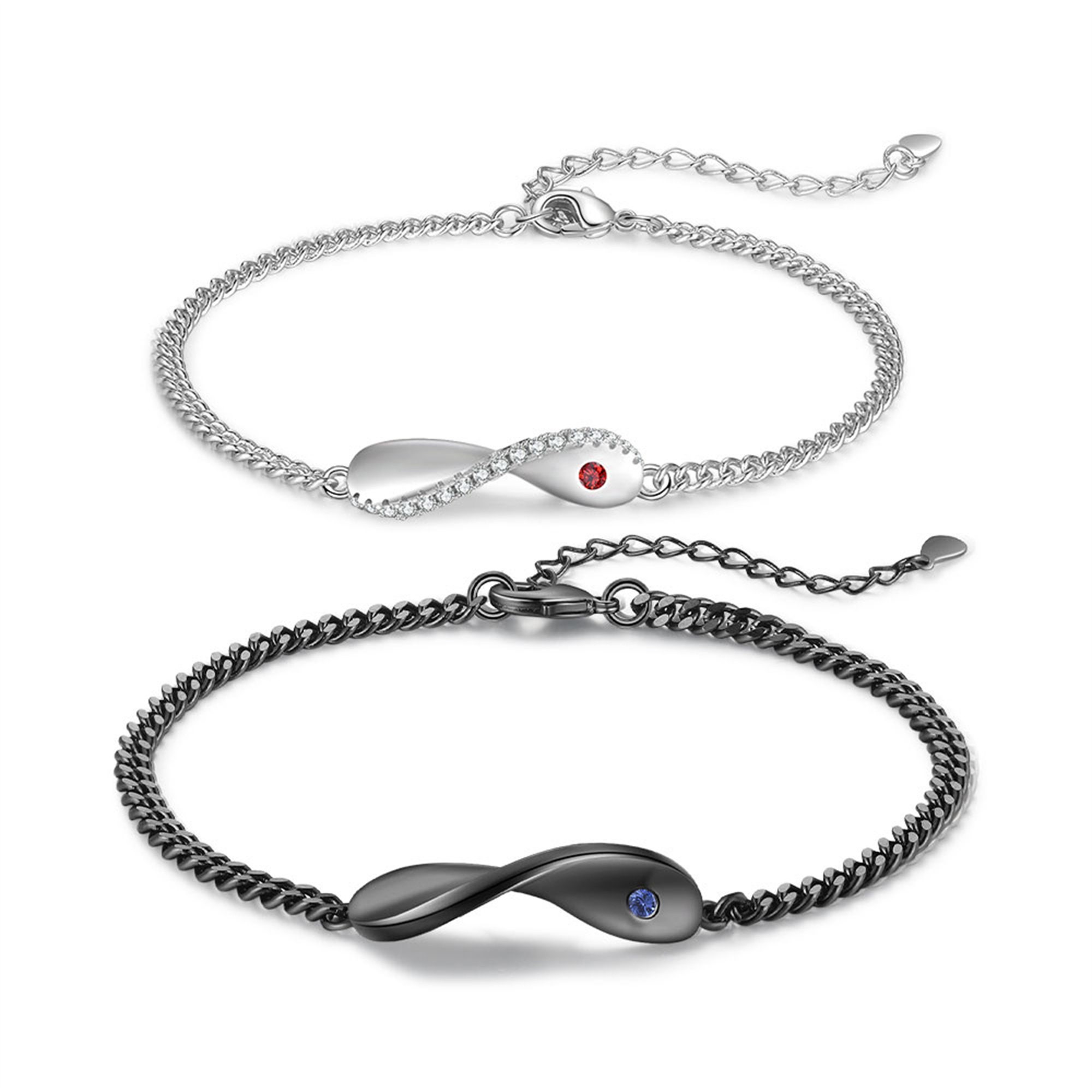 Infinity Bracelet For Couple Dainty Infinity Couples Etsy