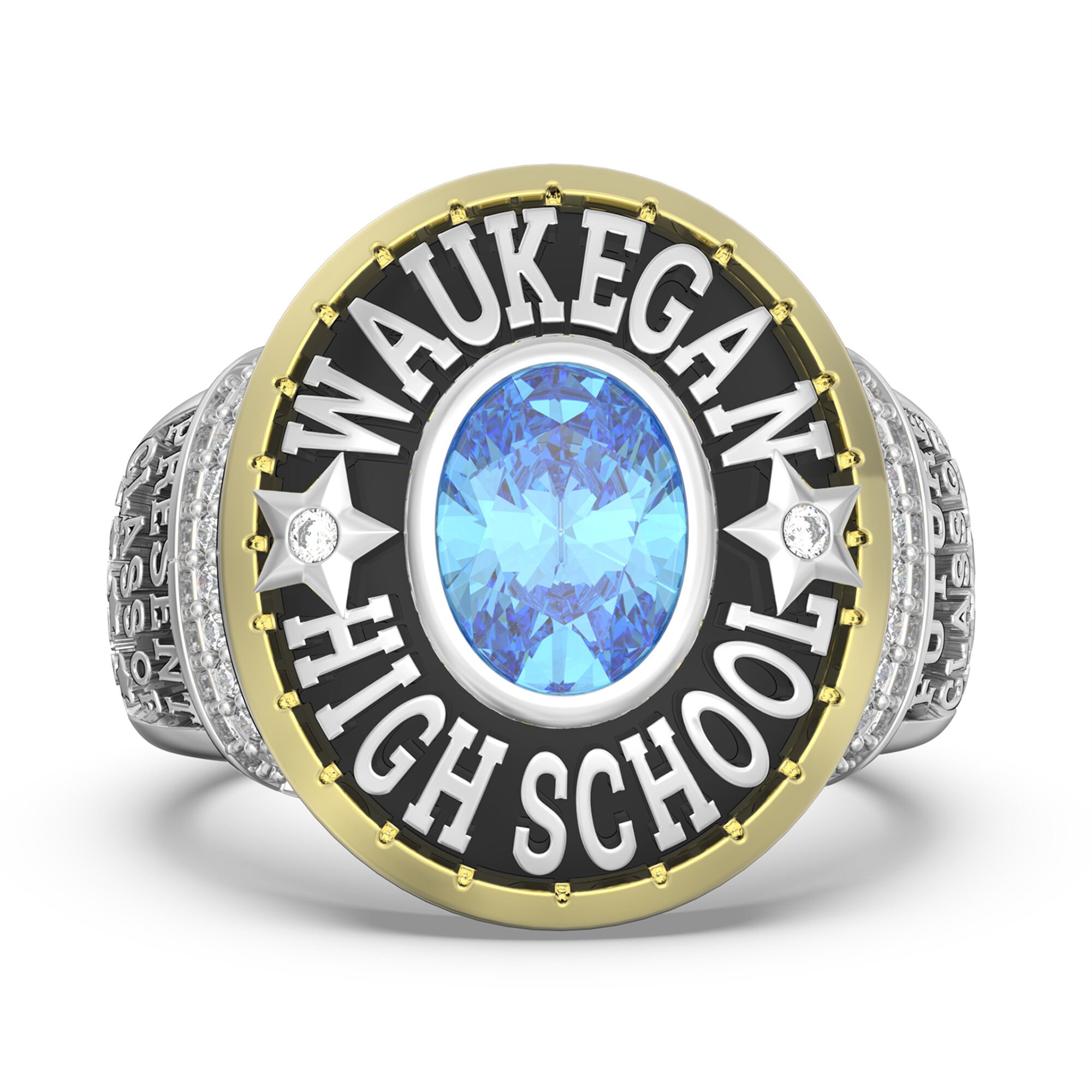 Unique 3D Ring High School Class Ring Custom College Class - Etsy