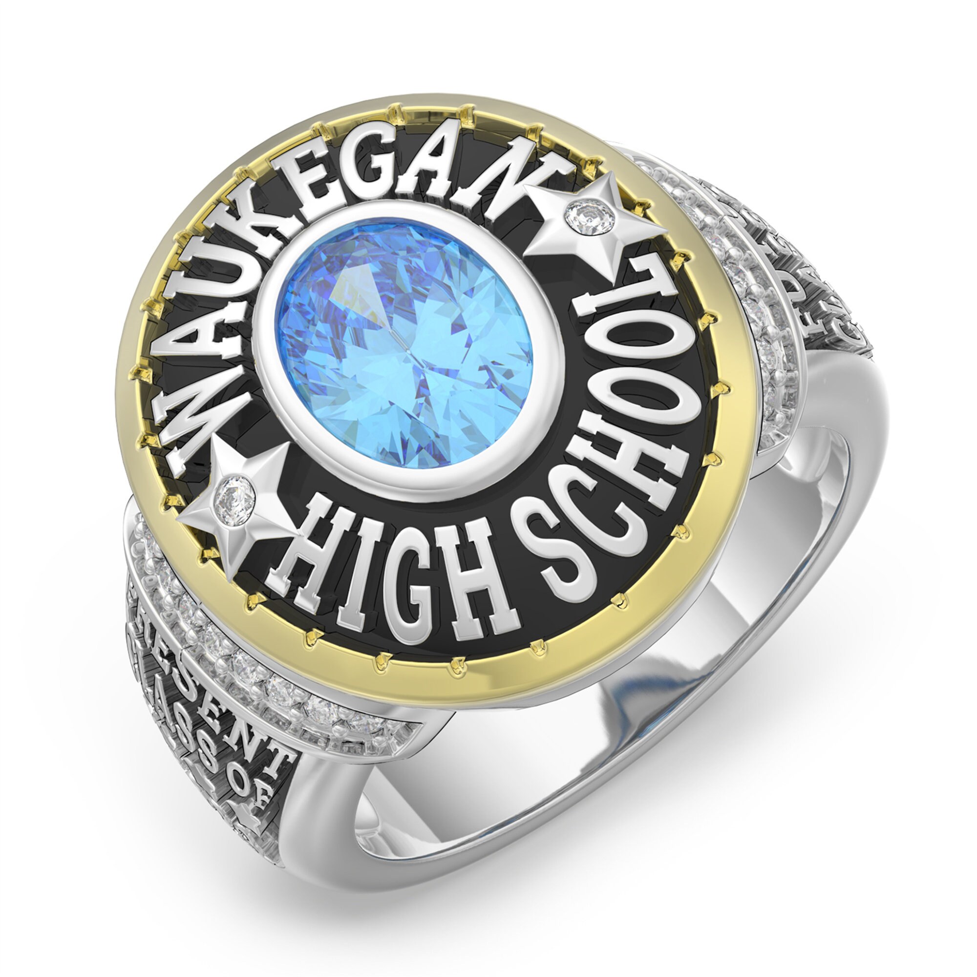 Unique 3D Ring High School Class Ring Custom College Class - Etsy