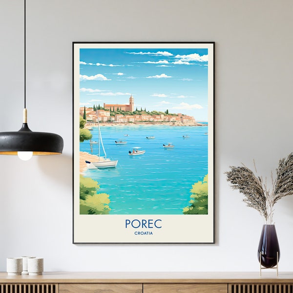 Poreč Travel Poster - Etsy