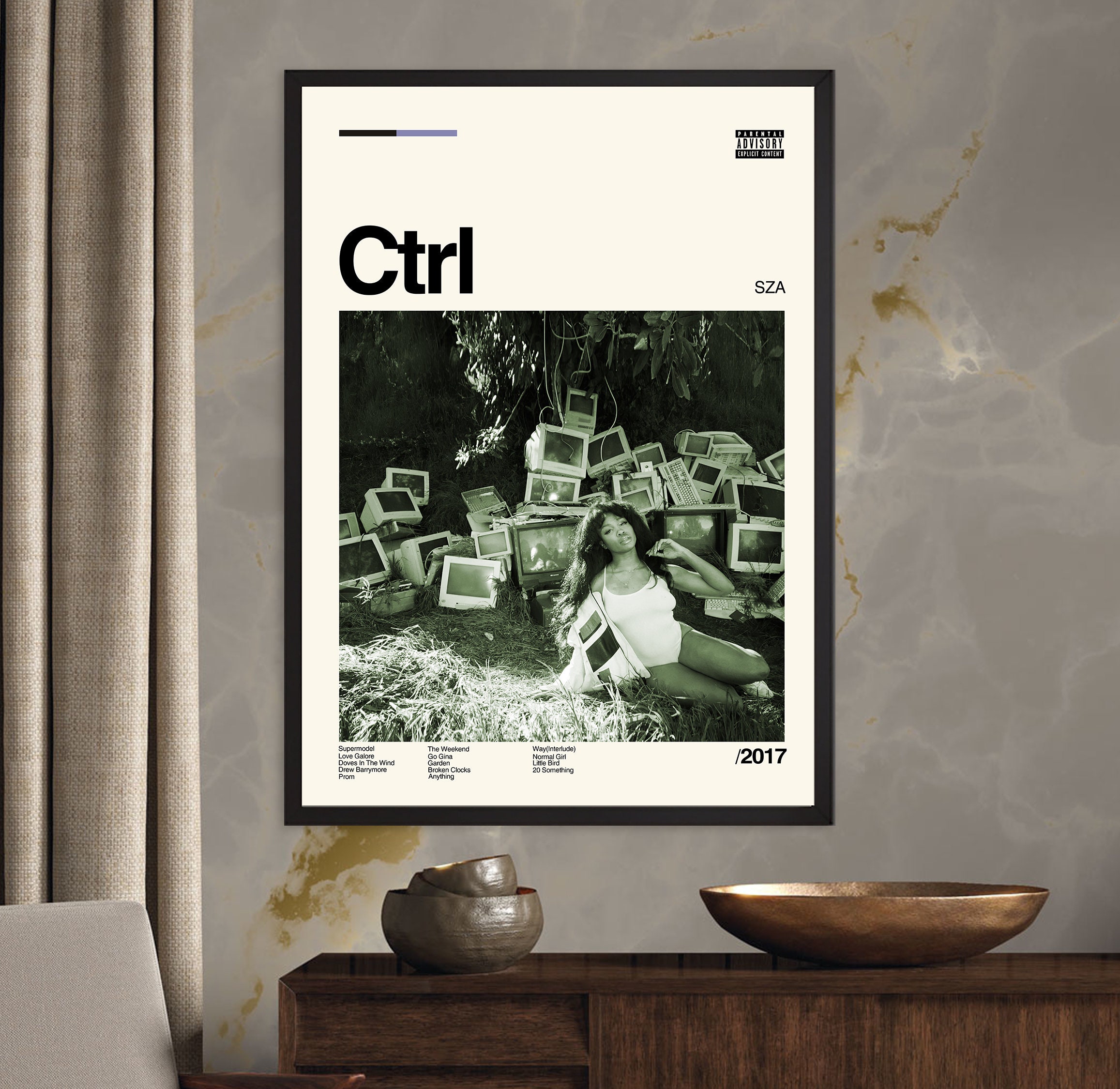 Ctrl Sza Ctrl Print Ctrl Album Poster Ctrl Minimalist - Etsy