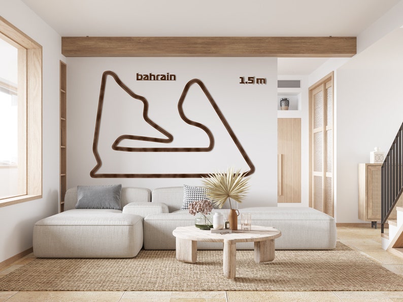 Bahrain GP Wooden Map Circuit Collection | Expertly Crafted Racing ...