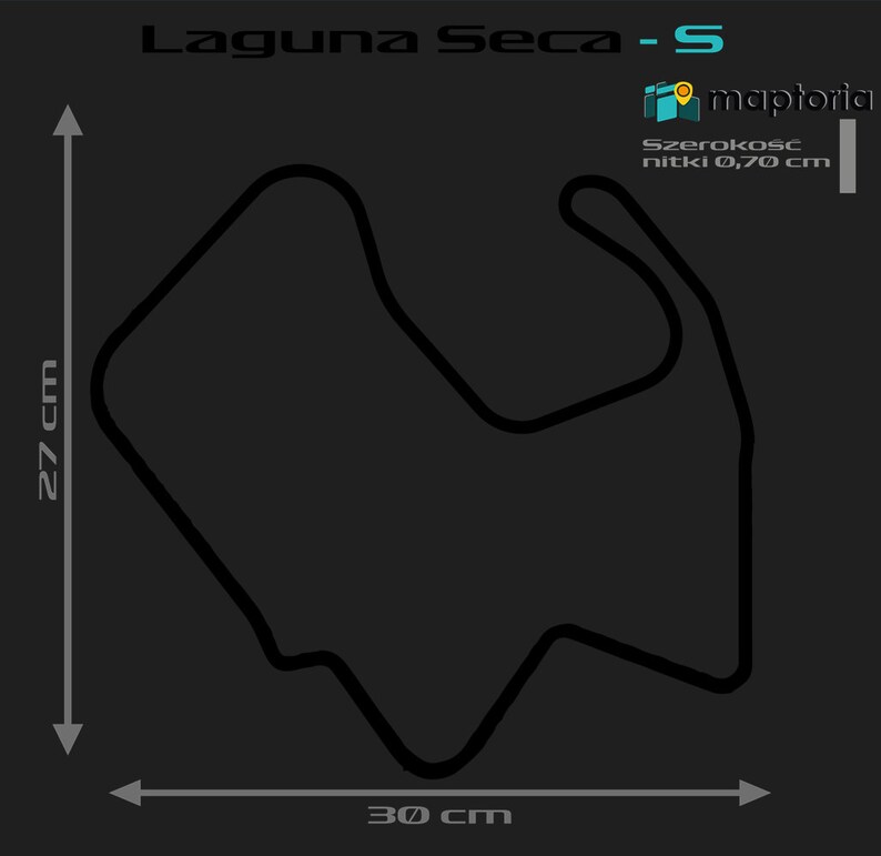 Laguna Seca Wooden Map Circuit Masterly Designed Race Track - Etsy