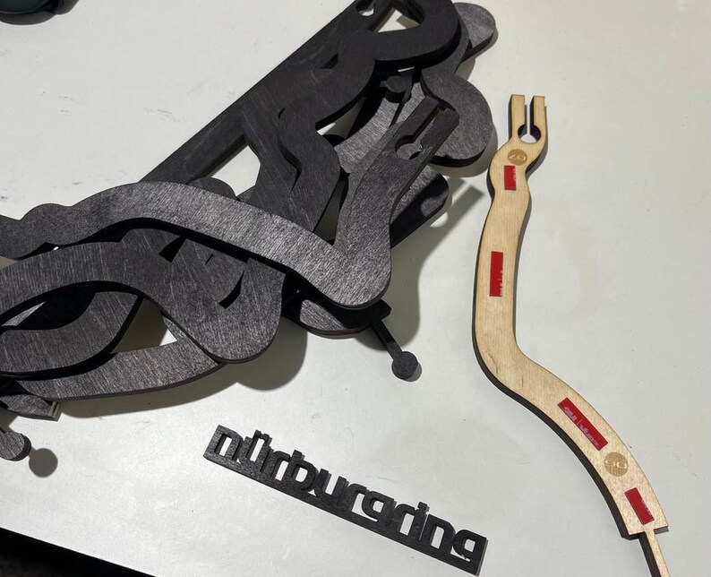 Autódromo Hermanos Rodríguez Wooden Map Track Collection Meticulously ...