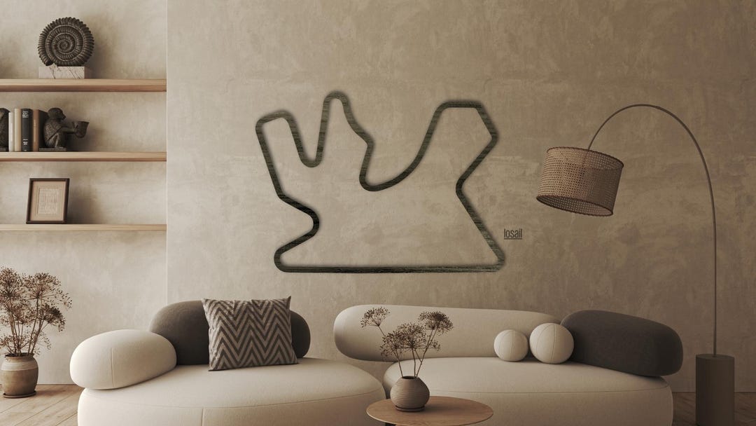 Losail Circuit Wooden Wall Art | Qatar F1 & Motogp Track Map - Etsy
