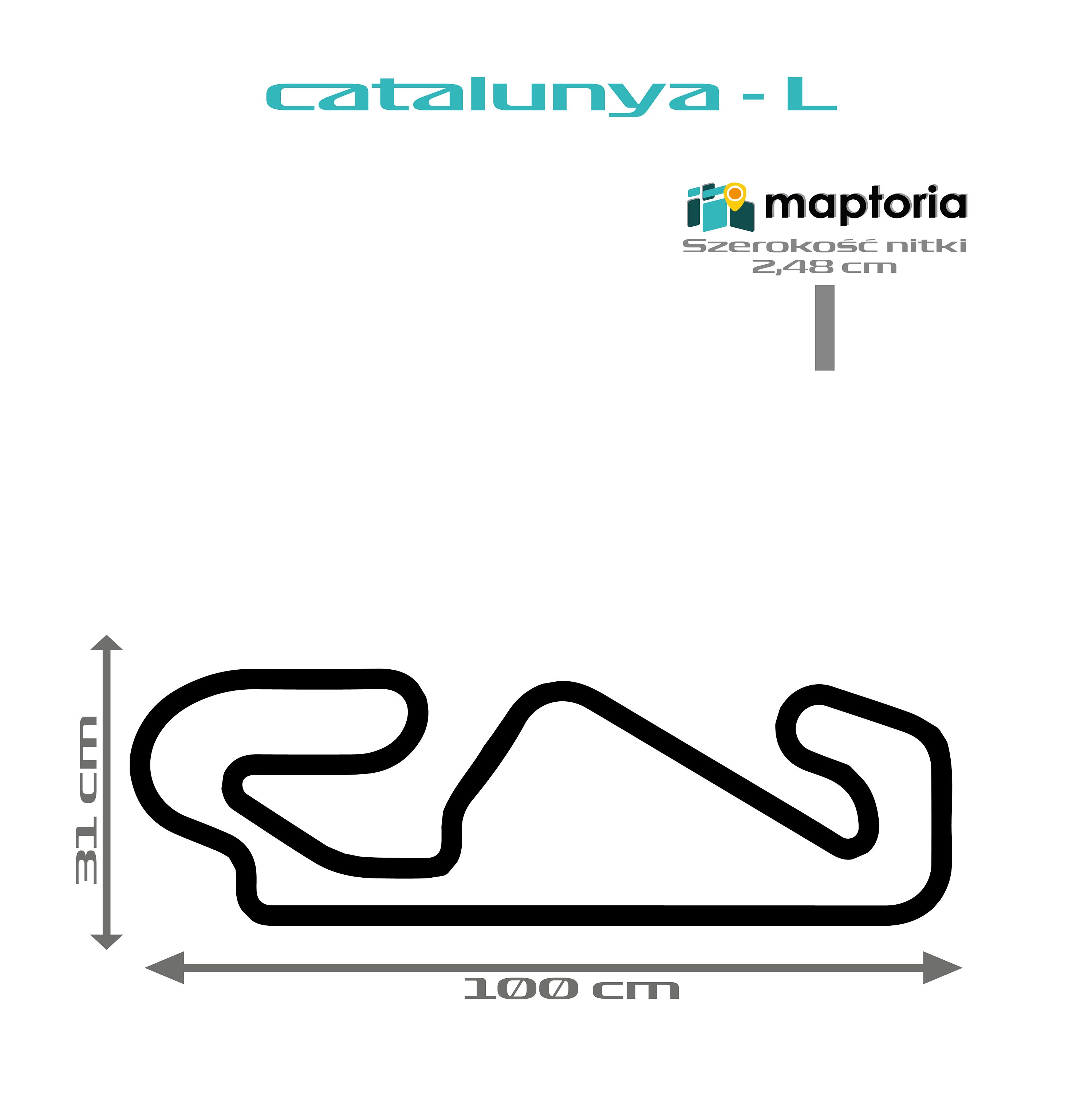 Catalunya F1 Wooden Map Circuit Collection Meticulously Crafted ...
