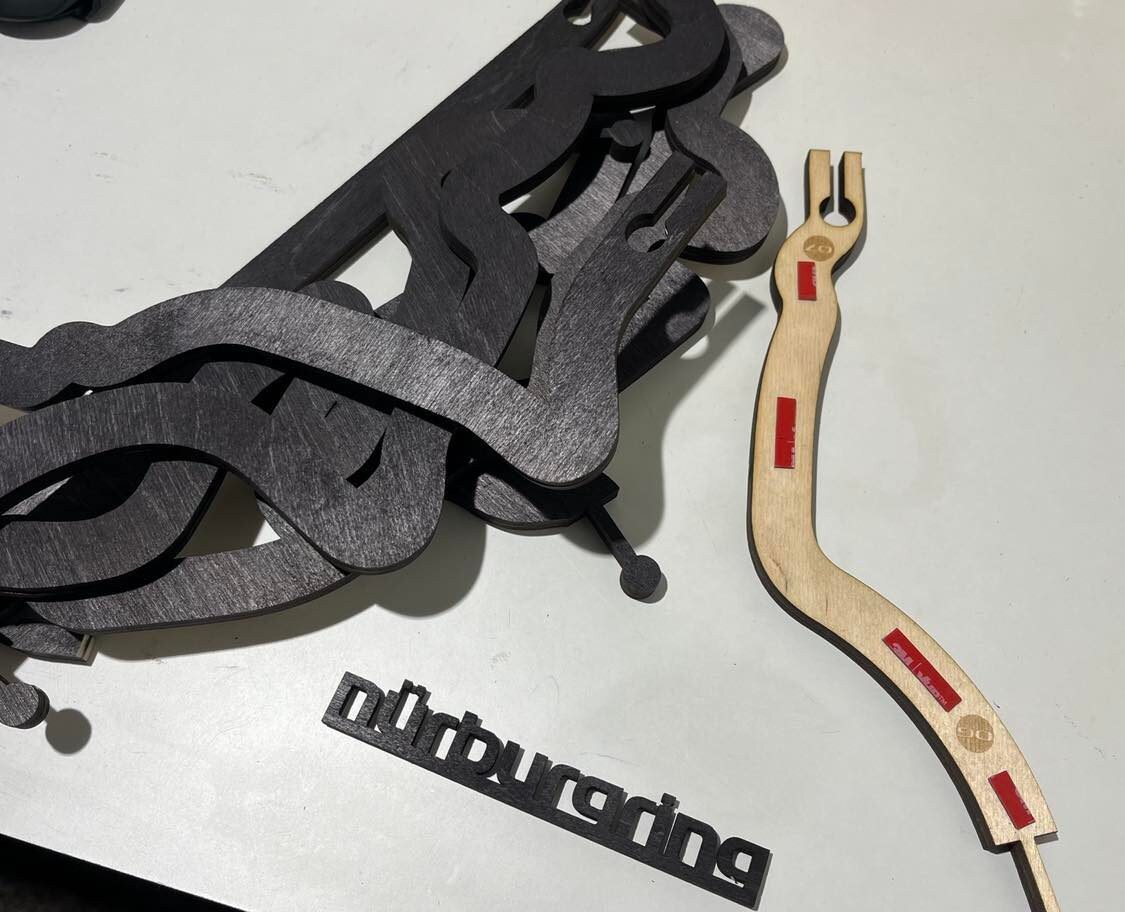 Catalunya F1 Wooden Map Circuit Collection Meticulously Crafted ...