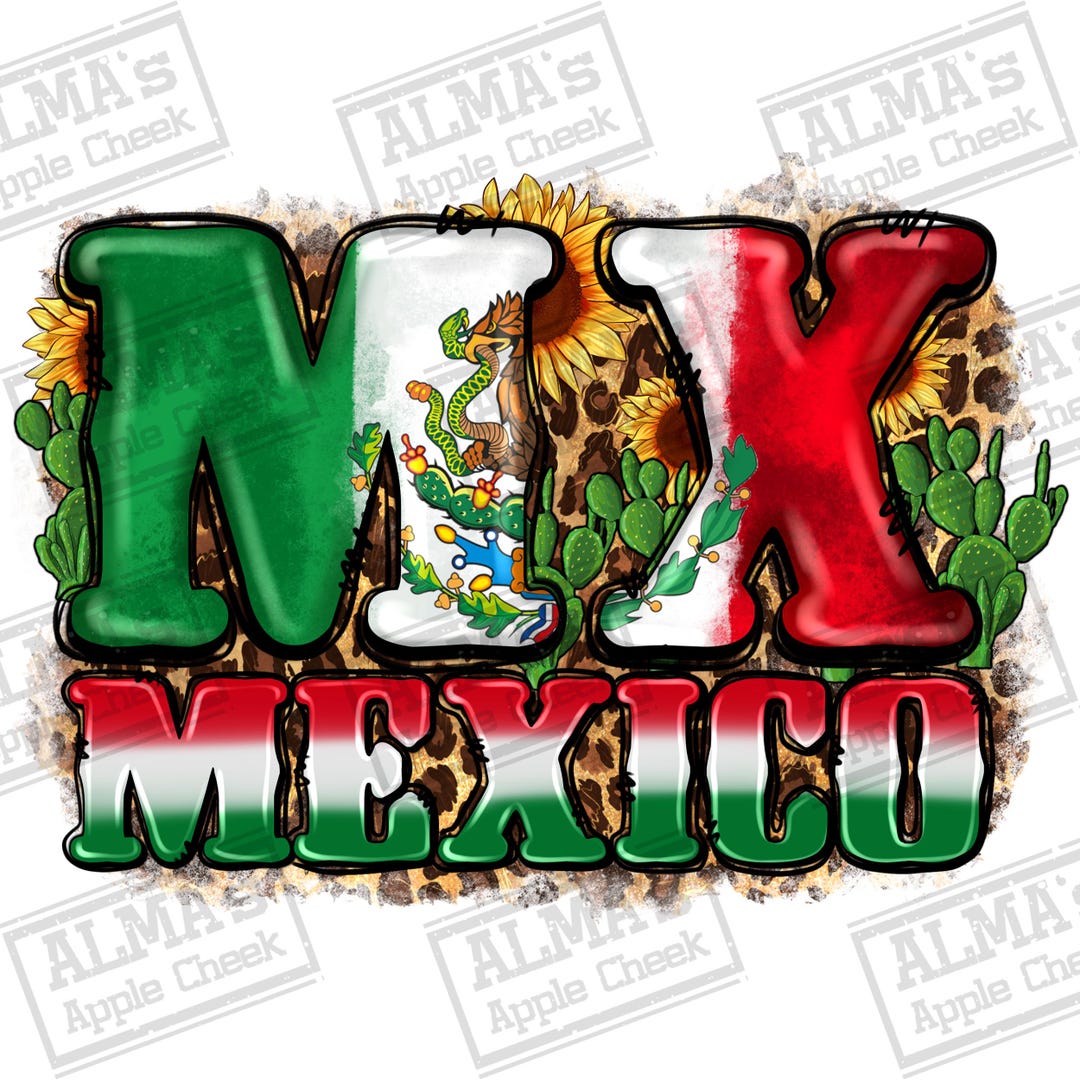 MX Mexico Png Sublimation Design Download, Mexico Png, Mexican Flag Png ...