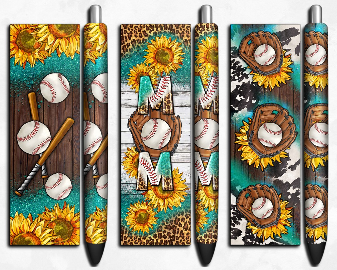Western Sunflower Baseball Pen Wrap Png Sublimation Design Download ...