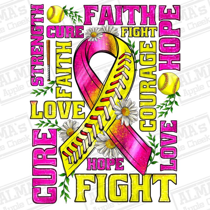 Softball Ribbon - Etsy
