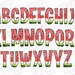 Watermelon Alphabet Bundle Png, Watermelon Doodle Letters Png ...