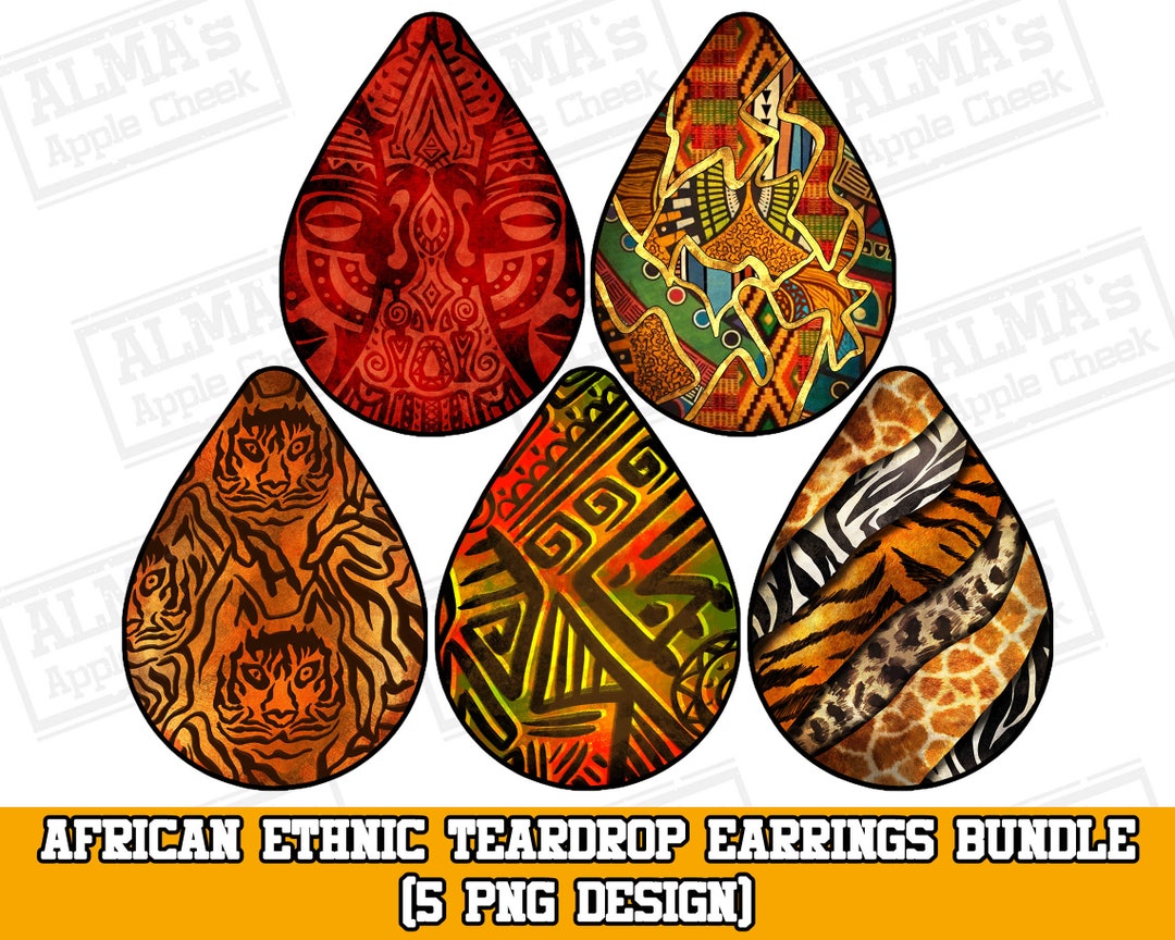 African Ethnic Png Sublimation Design Bundle, African Pattern Png ...