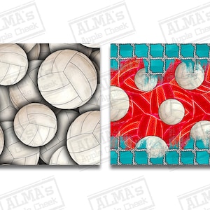 12 Digital Paper, Volleyball Seamless Pattern, Digital Paper Bundle Png ...