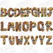 Safari Alphabet Thumbnail Png Files Bundle, Safari Doodle Letters Png ...