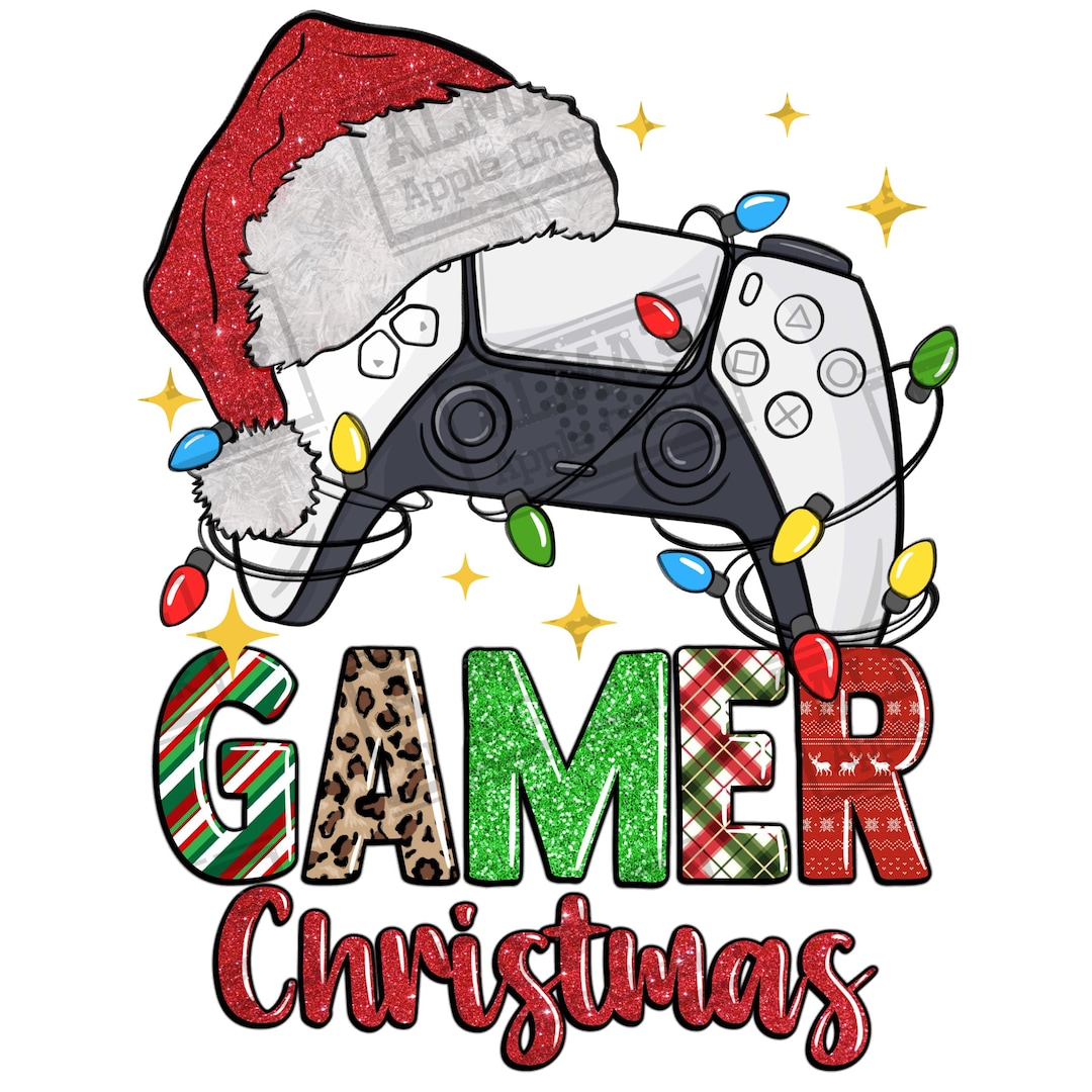 Gamer Christmas Png Sublimation Design Download, Merry Christmas Png ...