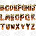 Firefighter Alphabet Png Files Bundle, Firefighter Doodle Letters Png ...