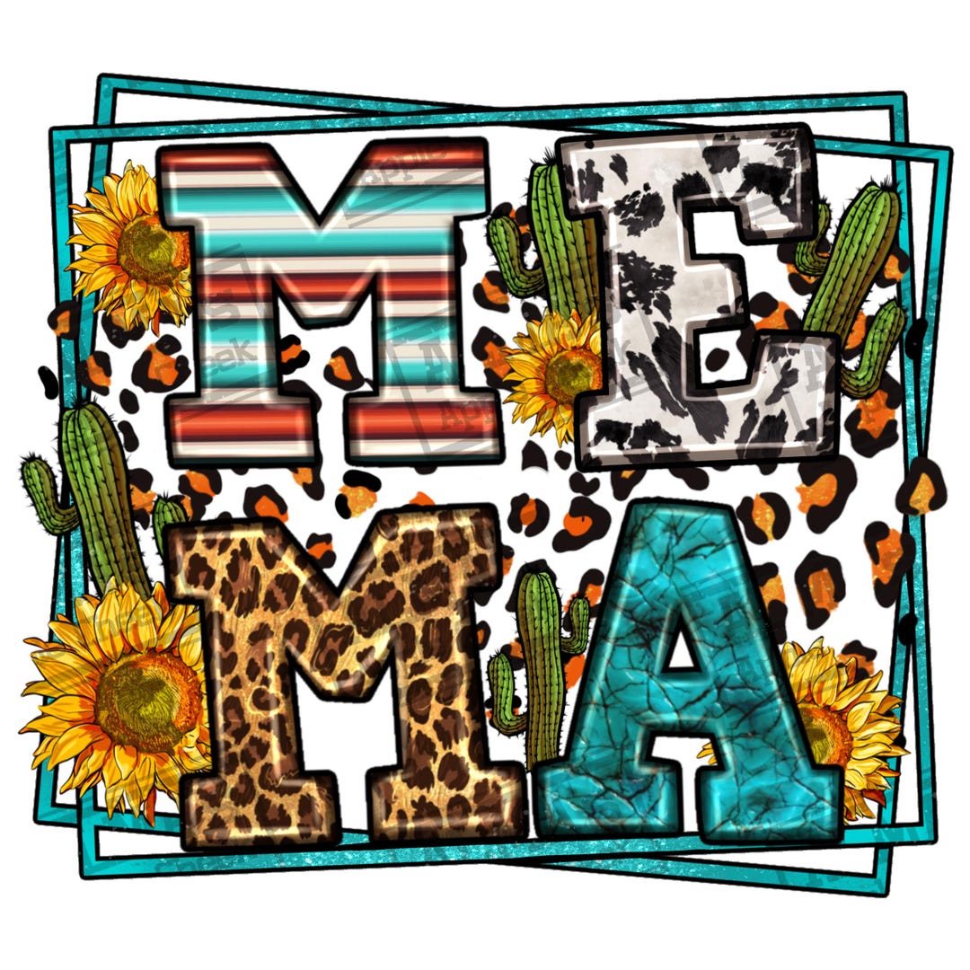 Western Leopard Mema Png Sublimation Design Download, Mother's Day Png ...