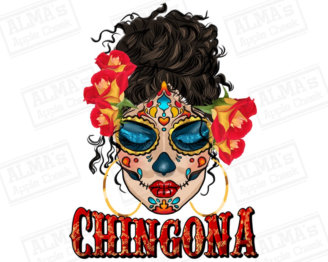 Chingona Latina Bun Mama Png Sublimation Design Download, Mexican Png ...