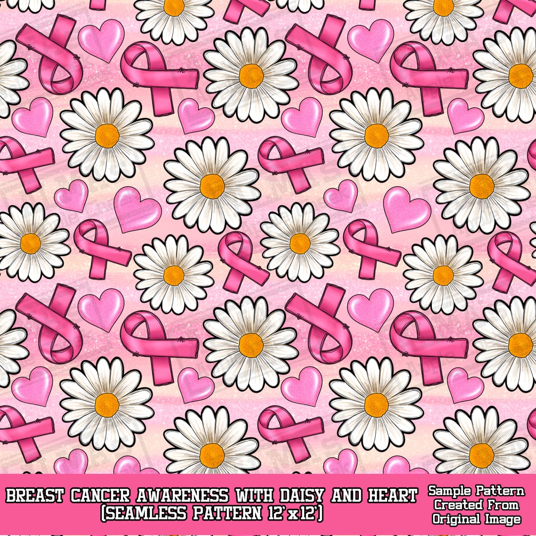 Breast Cancer Awareness Seamless Pattern Digital Paper, Digital ...