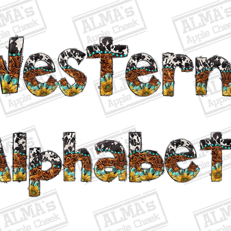 Western Letters - Etsy
