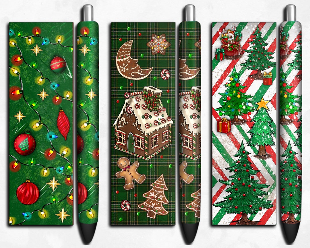Christmas Pen Wrap Png Sublimation Design Download, Merry Christmas Png ...