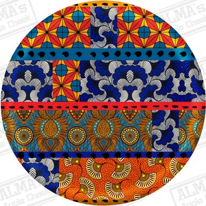 African Fabric Png Sublimation Design Bundle, African Car Coaster Png ...