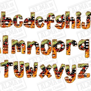 Firefighter Alphabet Png Files Bundle, Firefighter Doodle Letters Png ...