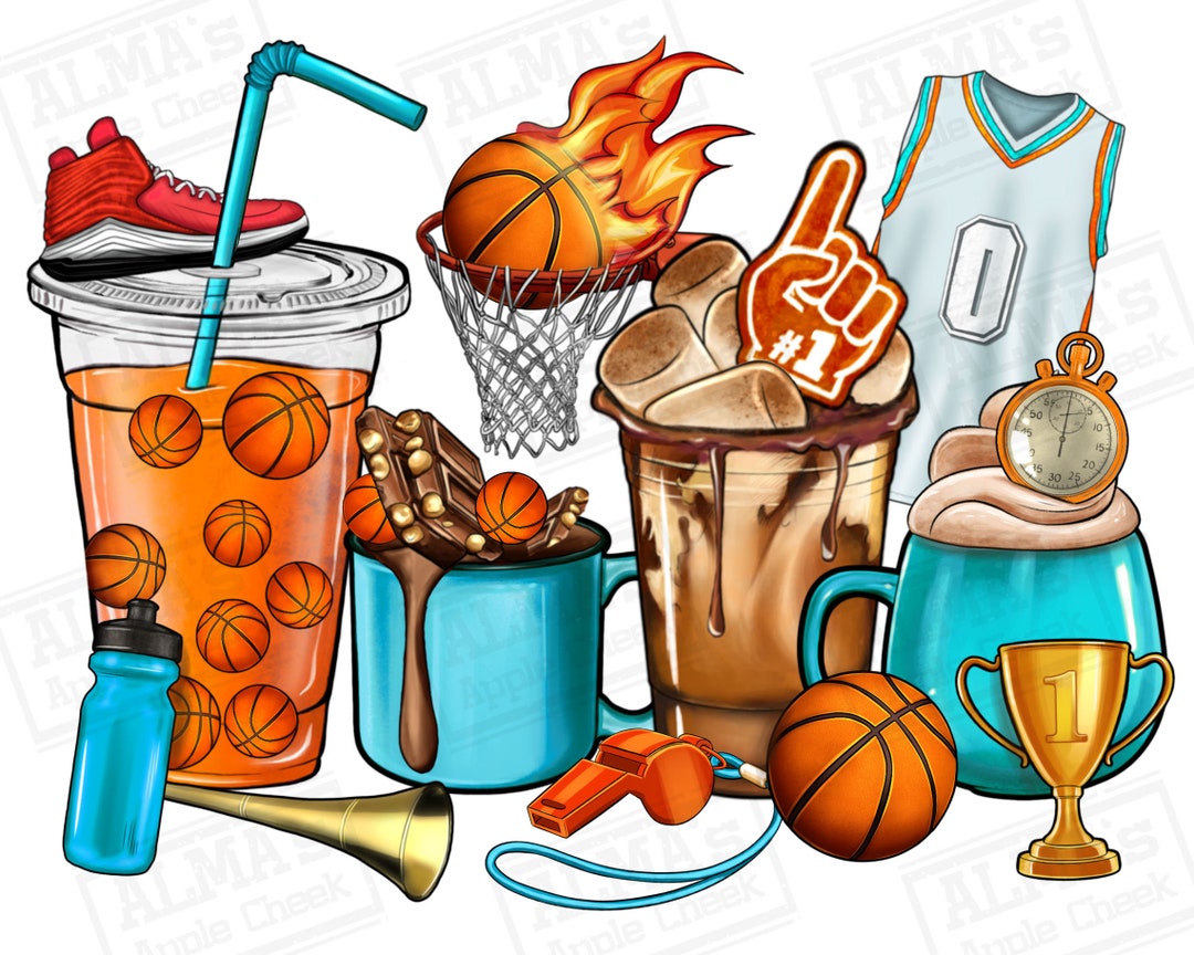 Basketball Coffee Cups Png Sublimation Design Download, Coffee Love Png ...