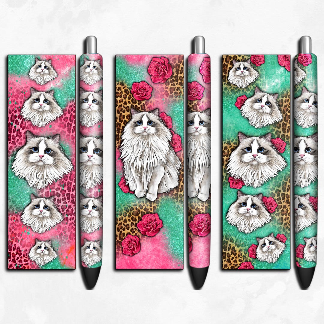 Ragdoll Cat Pen Wrap Png Sublimation Design Download, Cat Pen Wrap Png ...
