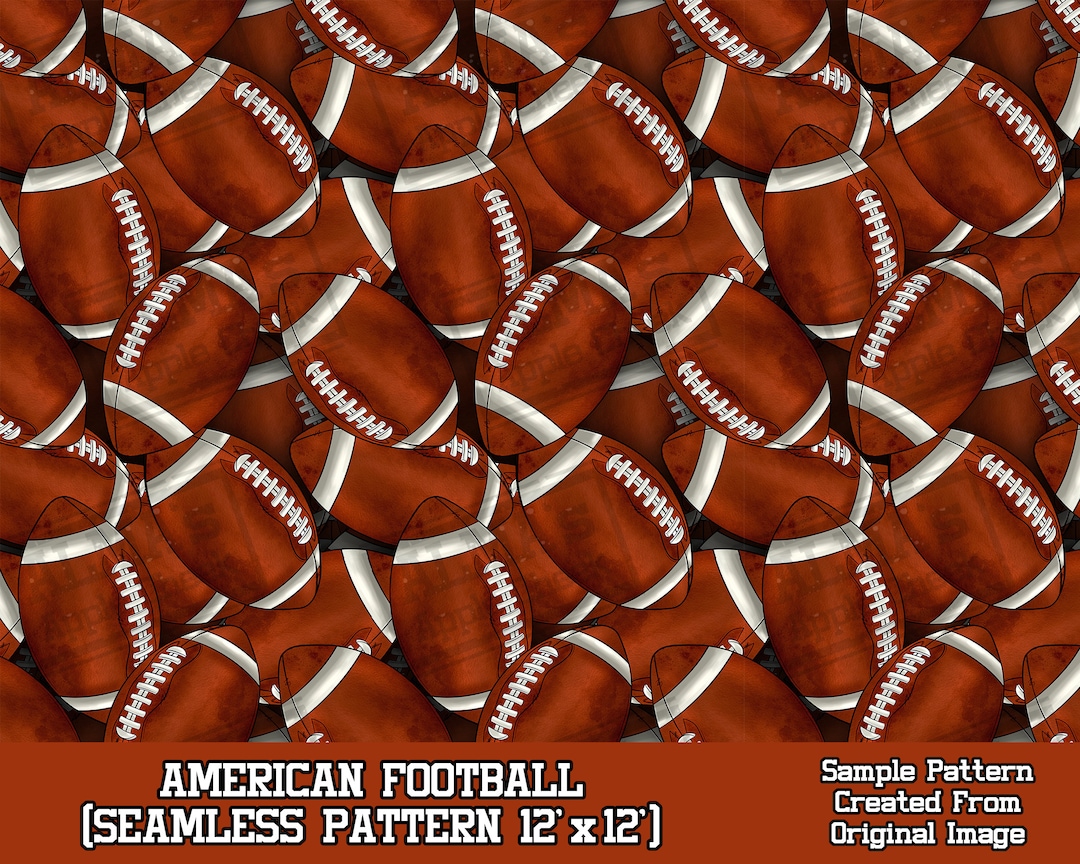 American Football Seamless Pattern Digital Paper,football Digital ...