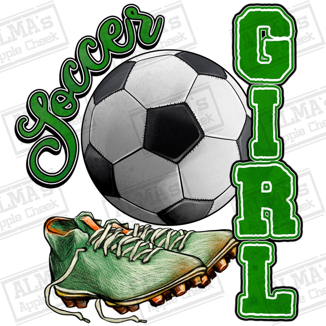 Soccer Girl Png Sublimation Design Download, Soccer Sneakers Png ...