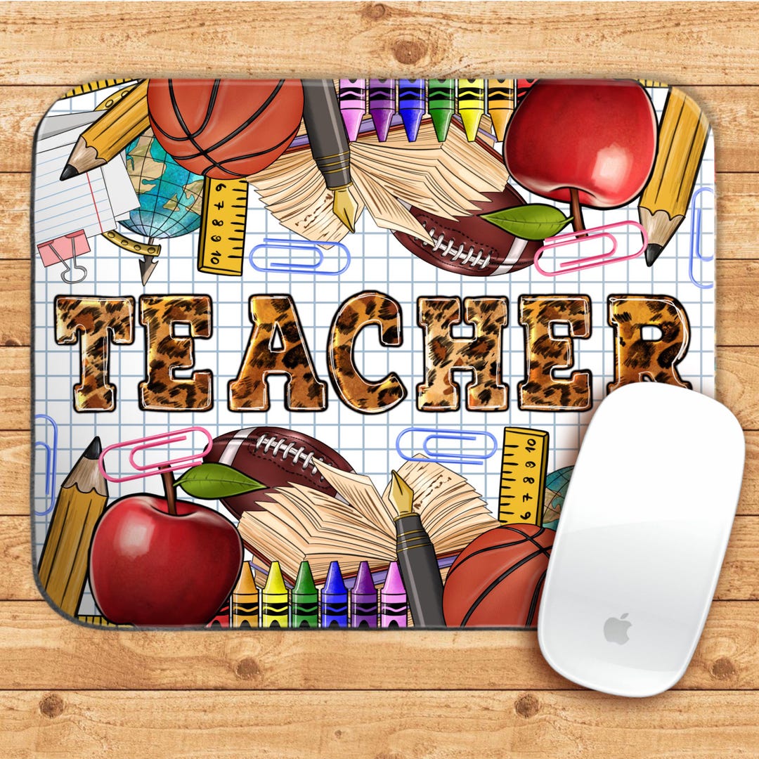 Teacher Mouse Pad Png Sublimation Design Download, Teachers' Day Mouse ...