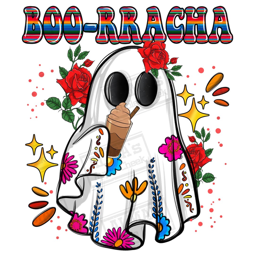 Boo-racha Serape Ghost Png Sublimation Design Download, Mexican Serape ...