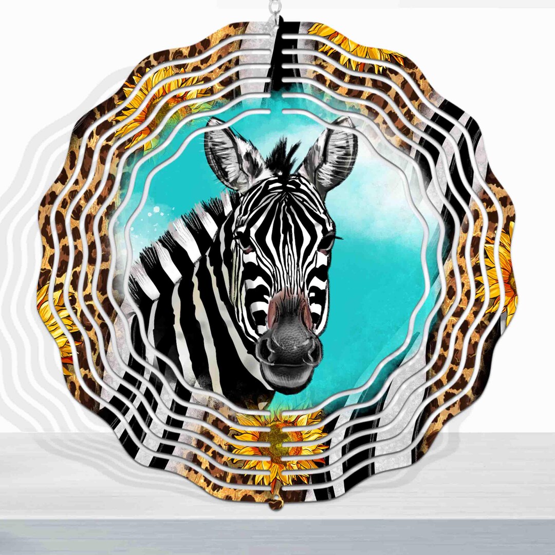 Zebra Wind Spinner Png Sublimation Design Download, Western Wind ...