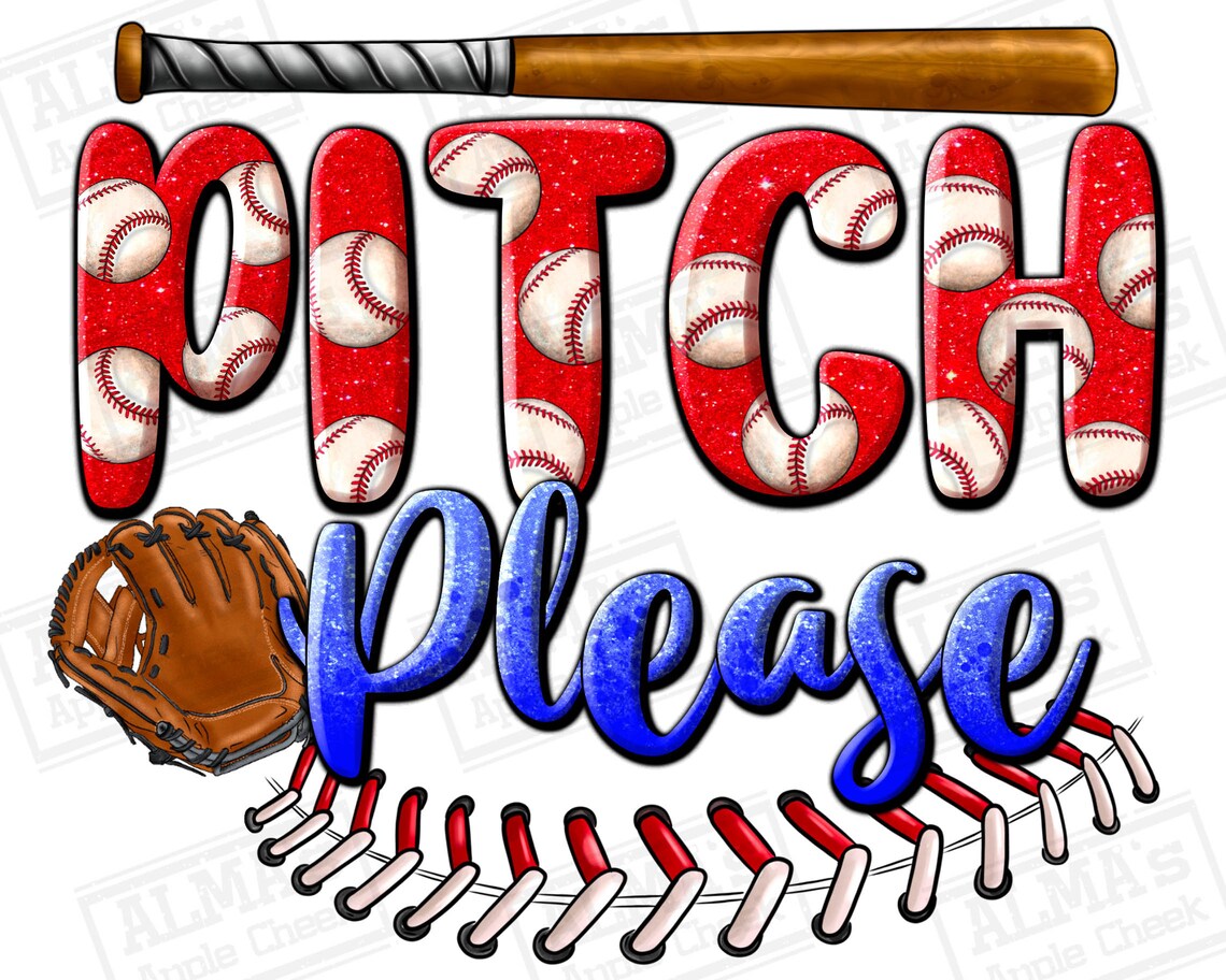 Pitch Please Png Sublimation Design Download, Sport Png, Baseball Png ...